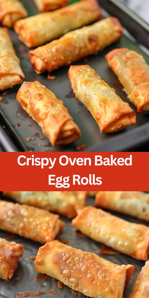 Crispy Oven Baked Egg Rolls