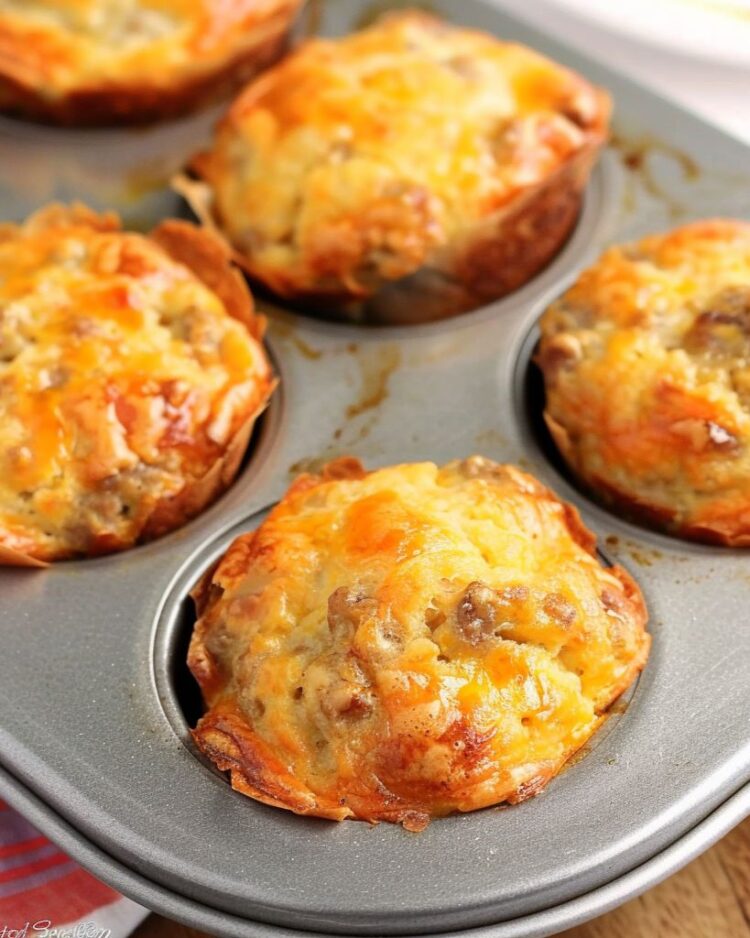 Sausage Breakfast Muffins (4-ingredients)