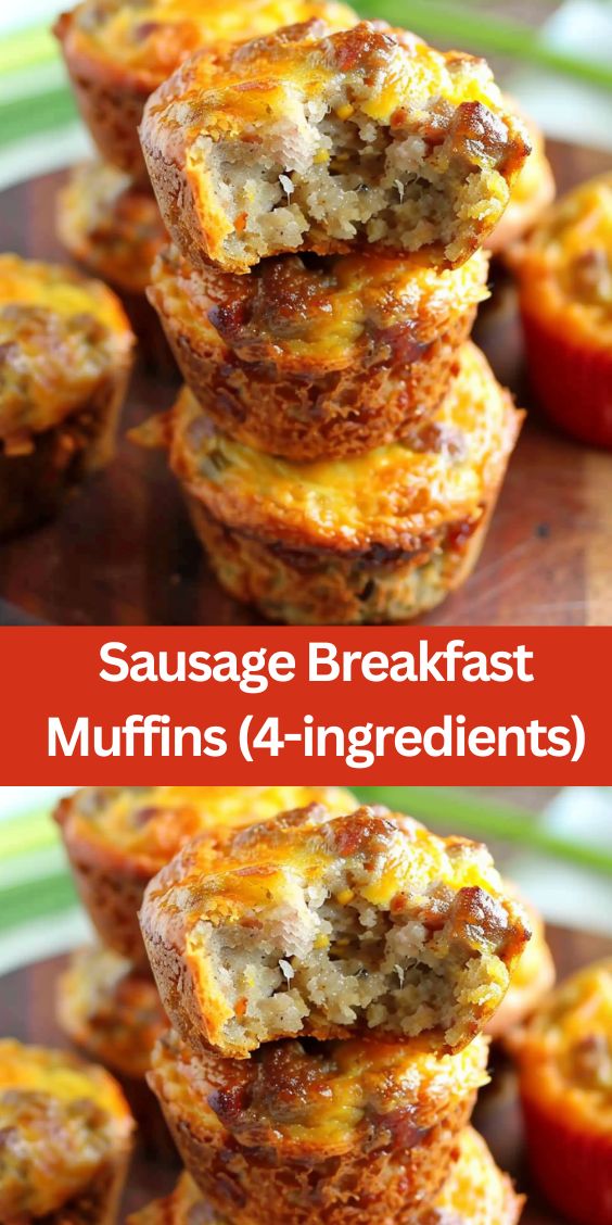 Sausage Breakfast Muffins (4-ingredients)