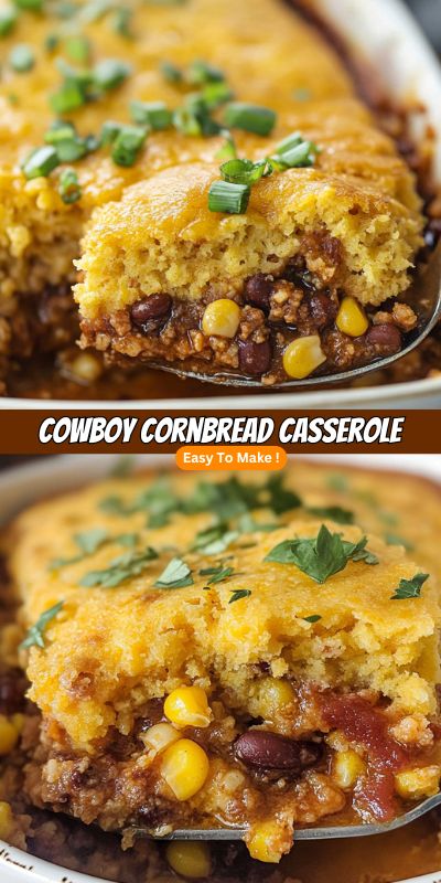 Easy Cowboy Cornbread Casserole