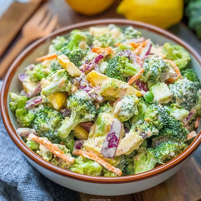 Broccoli Salad Recipe with Creamy Lemon Dressing