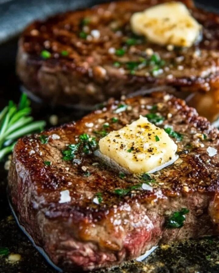 Pan Seared Steak With Garlic Butter