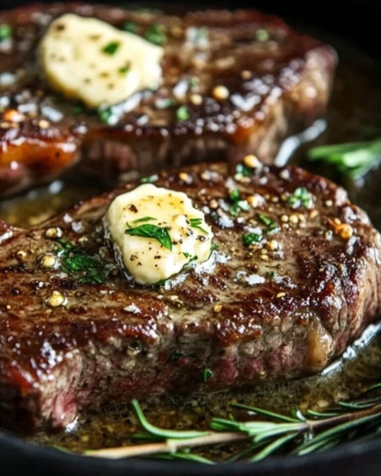 Pan Seared Steak With Garlic Butter