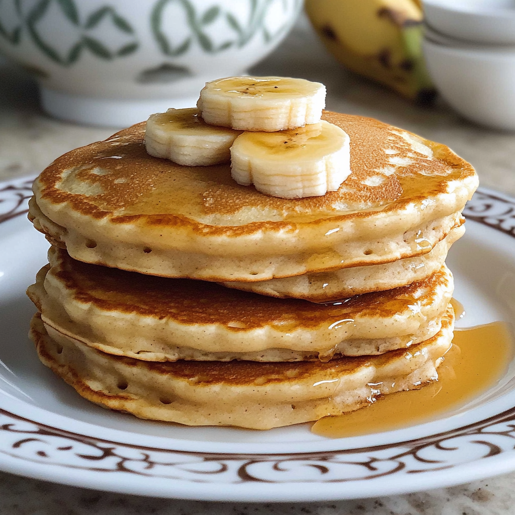 Fluffy Banana Pancakes