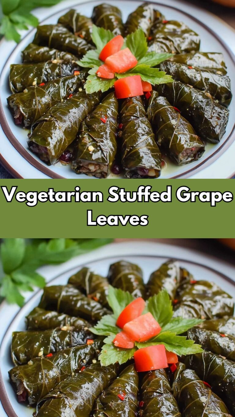 Vegetarian Stuffed Grape Leaves