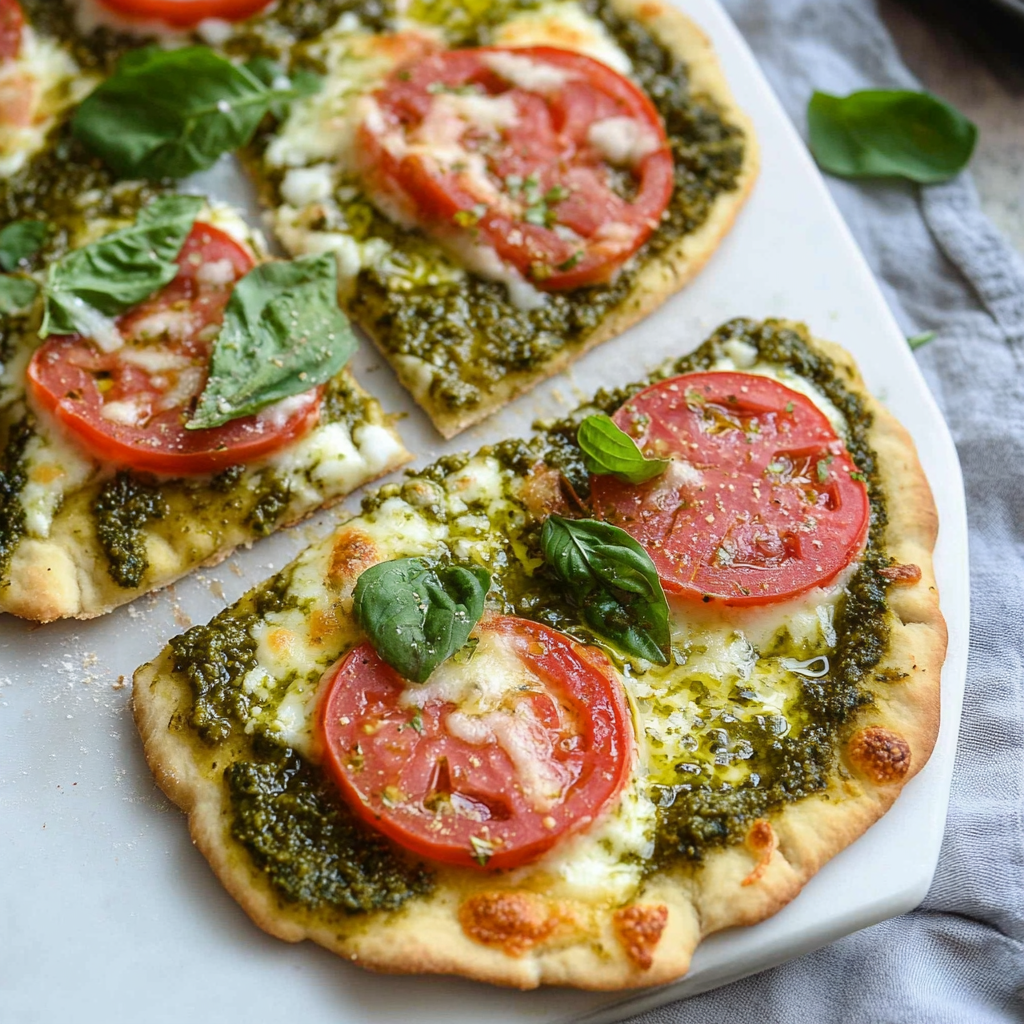 Pesto Flatbread Pizza