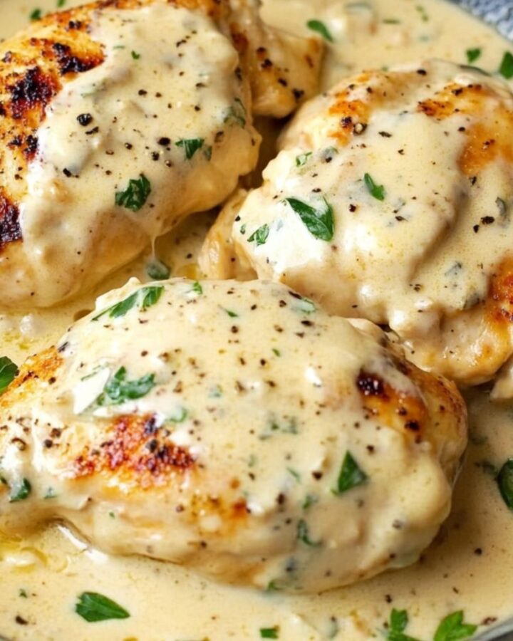 Creamy Chicken in White Wine Sauce