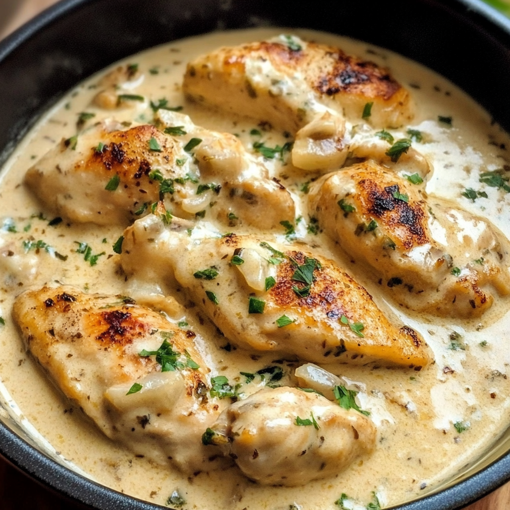 Creamy Garlic Chicken Recipe