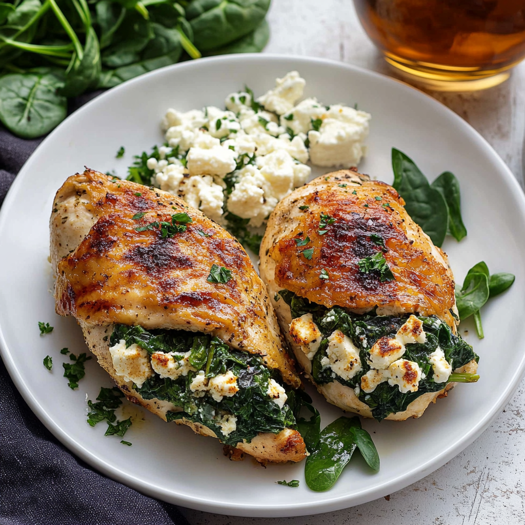 Spinach and Feta Stuffed Chicken Breast Recipe