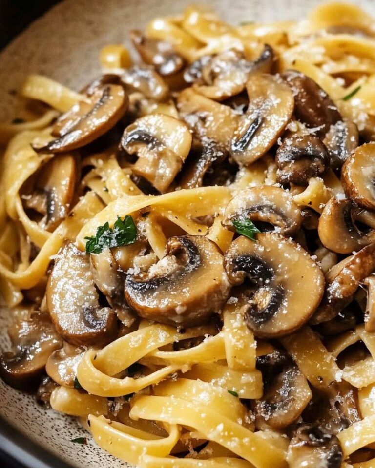 Garlic Mushroom Pasta Recipe