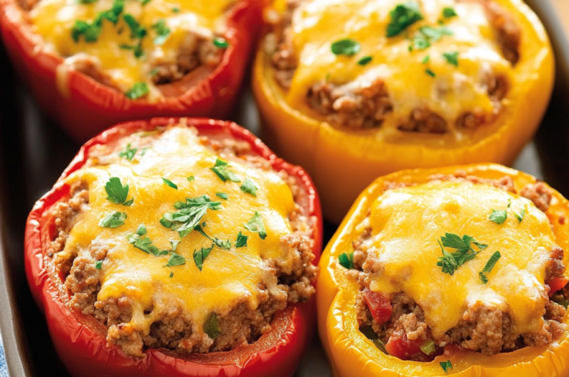 Ground Beef Stuffed Peppers