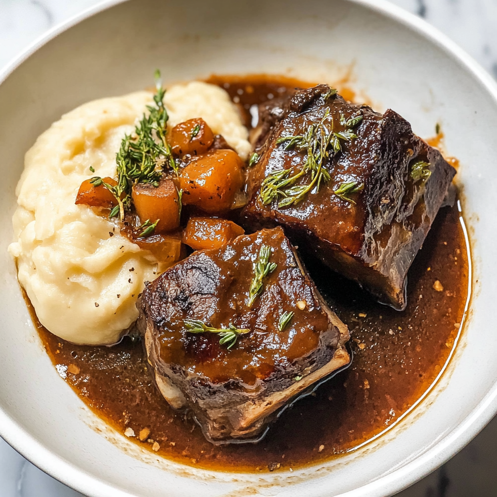 Crockpot Red Wine Braised Short Ribs