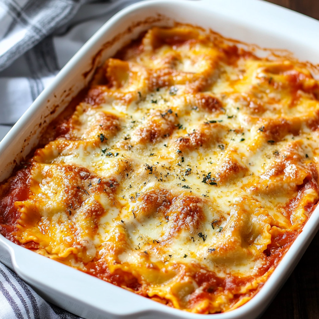 Easy Baked Ravioli