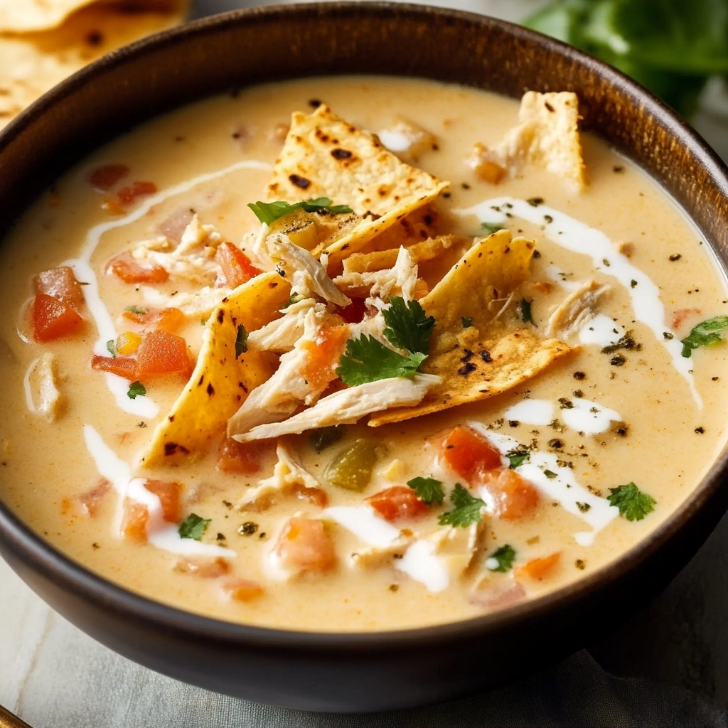 Creamy Chicken Tortilla Soup