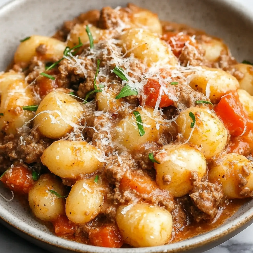 Ground Beef Gnocchi Recipe