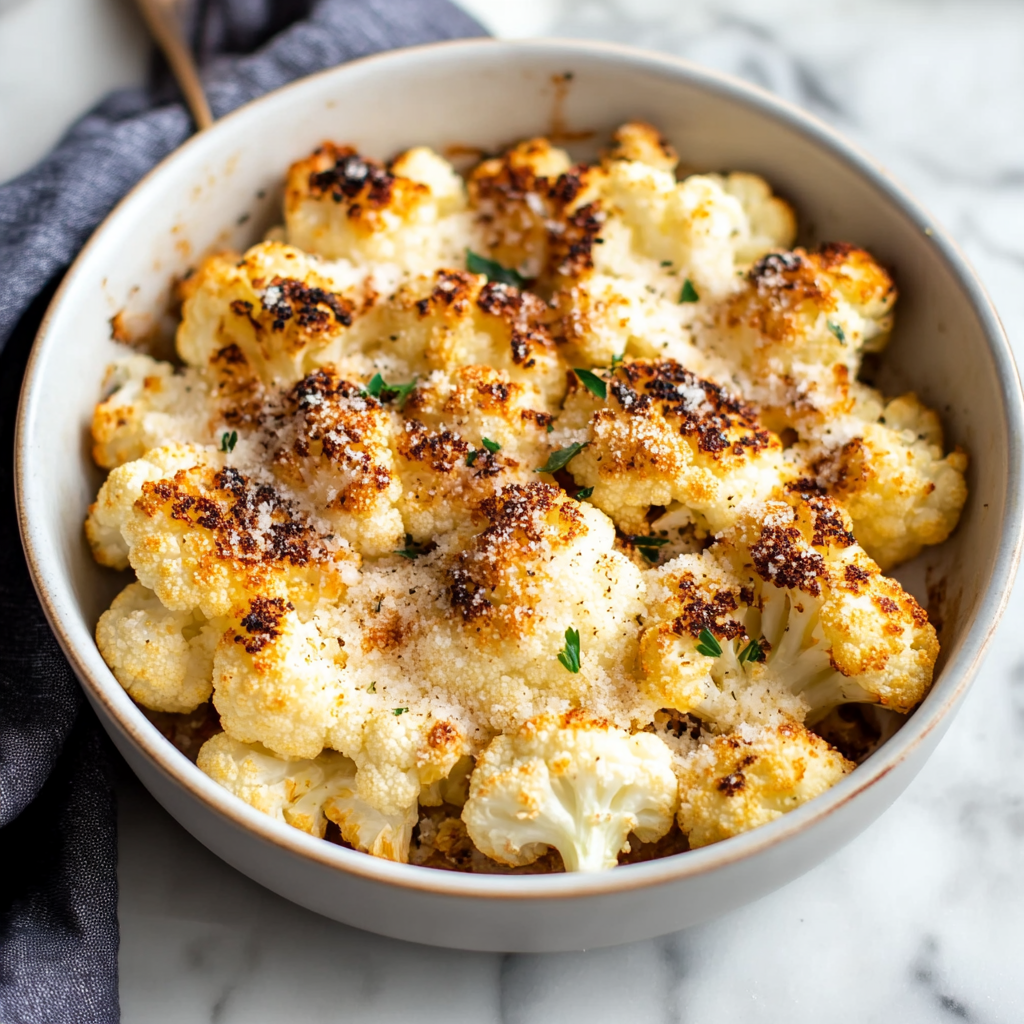Easy Roasted Cauliflower Recipe