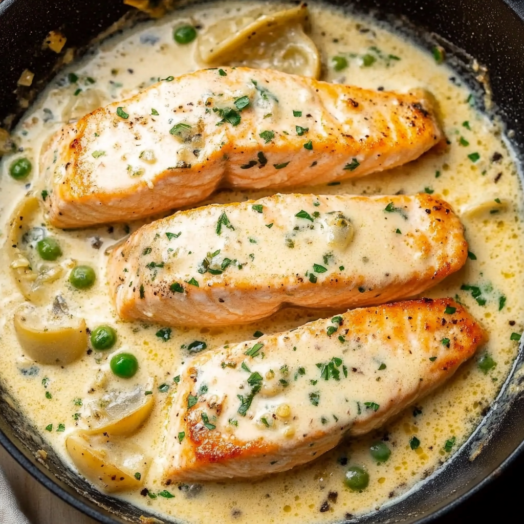 Creamy Salmon Piccata Recipe
