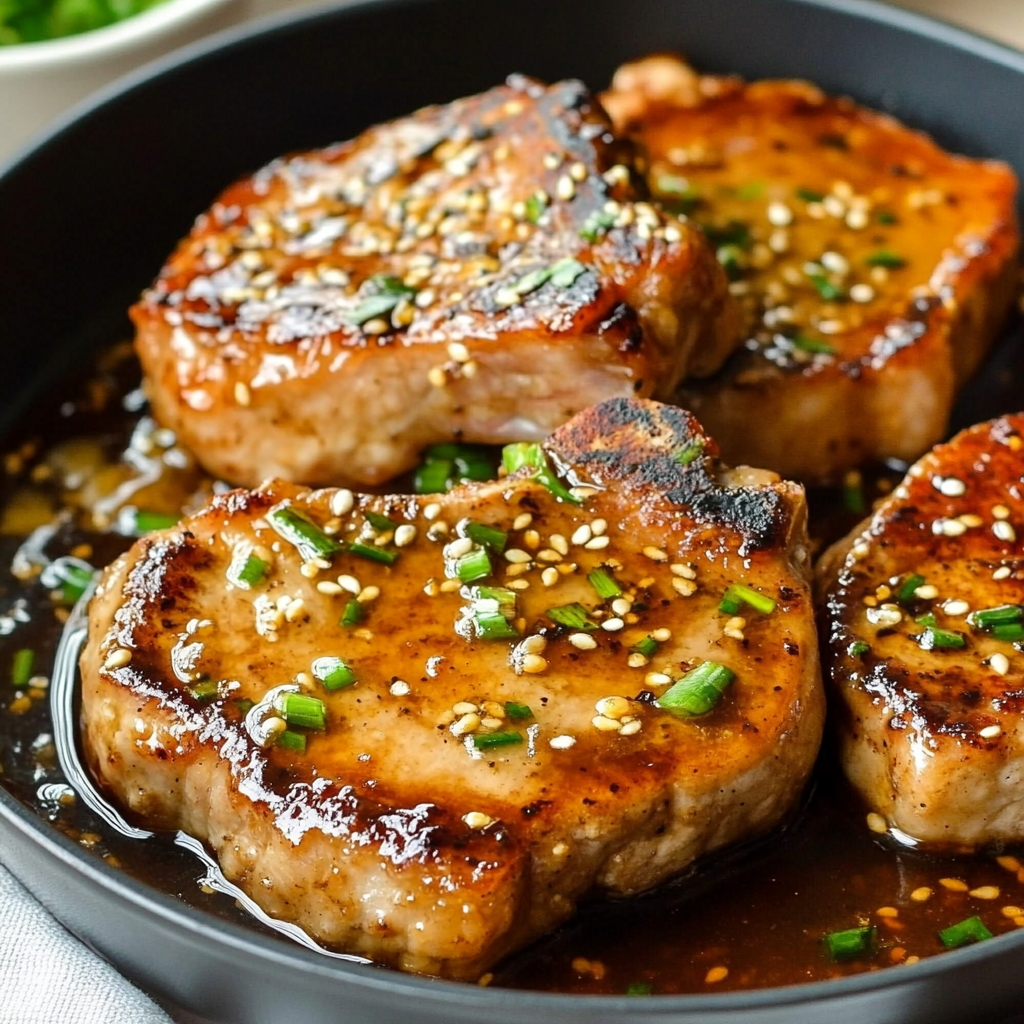 Honey Soy Sauce Pork Chops