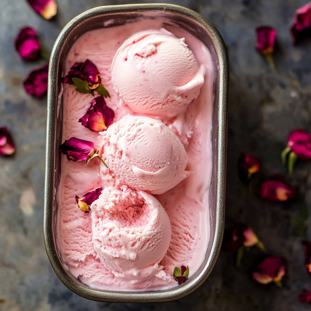 Rose Ice Cream Recipe