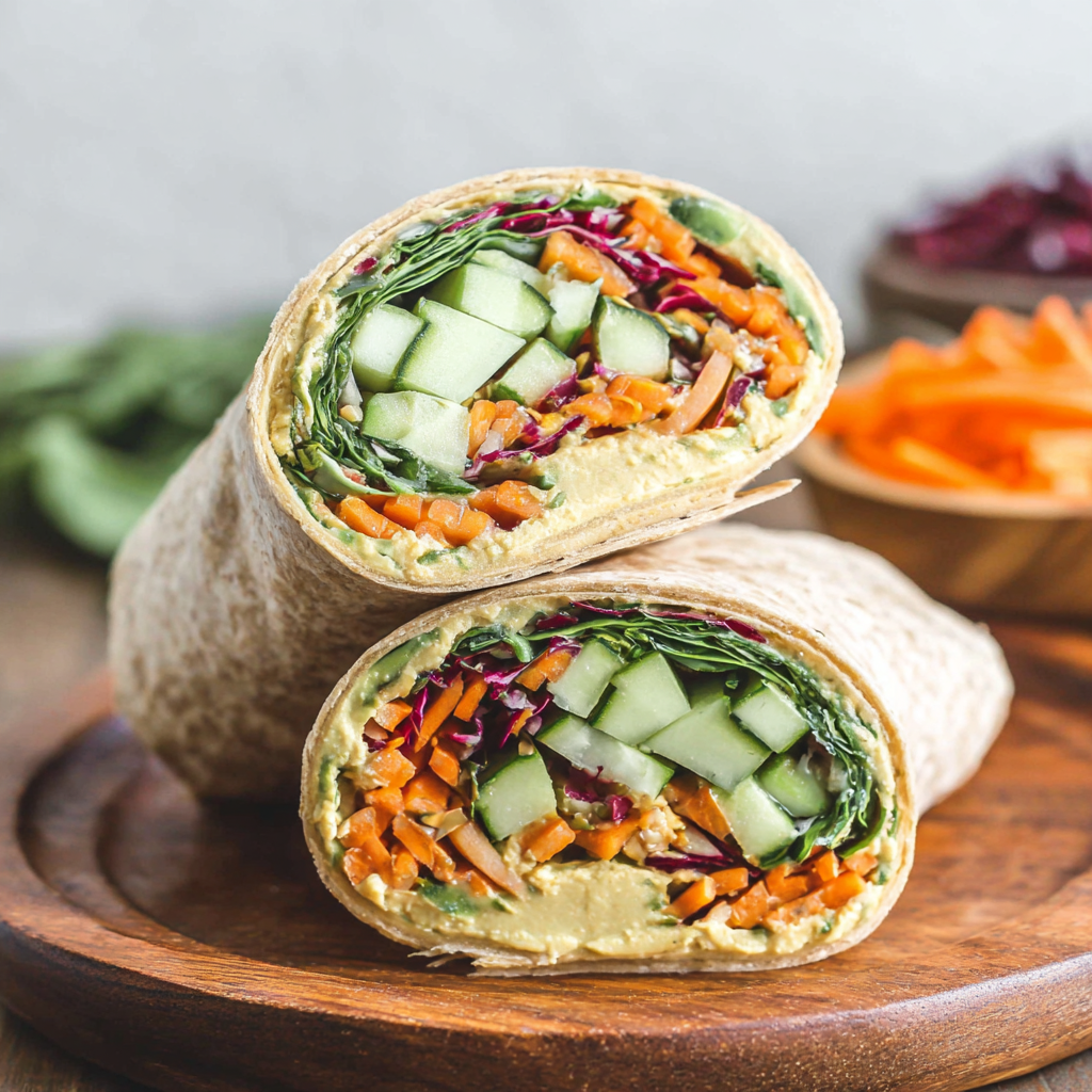 Hummus Veggie Wrap