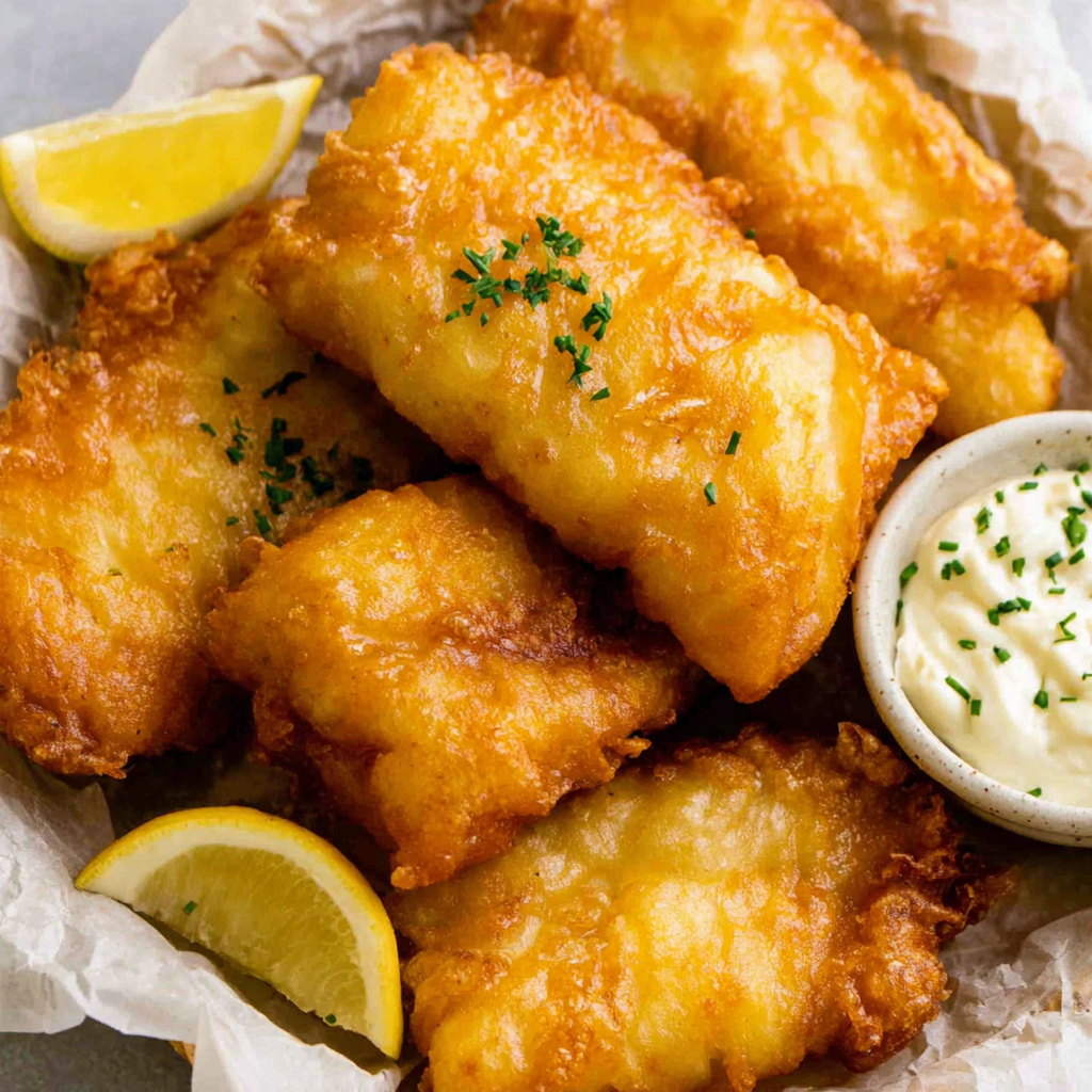 Crispy Beer Battered Fish