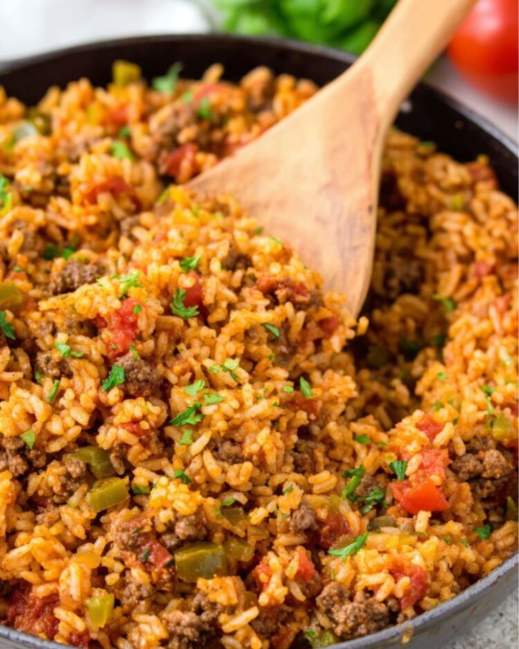 Spanish Rice with Ground Beef