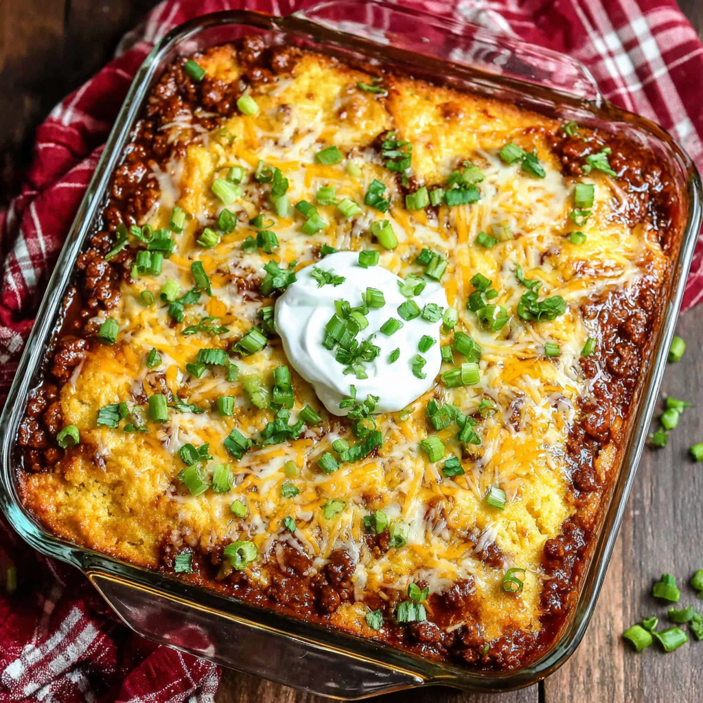 Chili Cornbread Bake