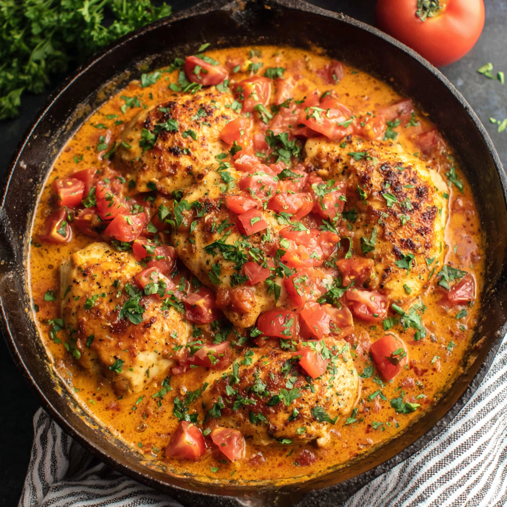 Creamy Tomato Chicken Skillet
