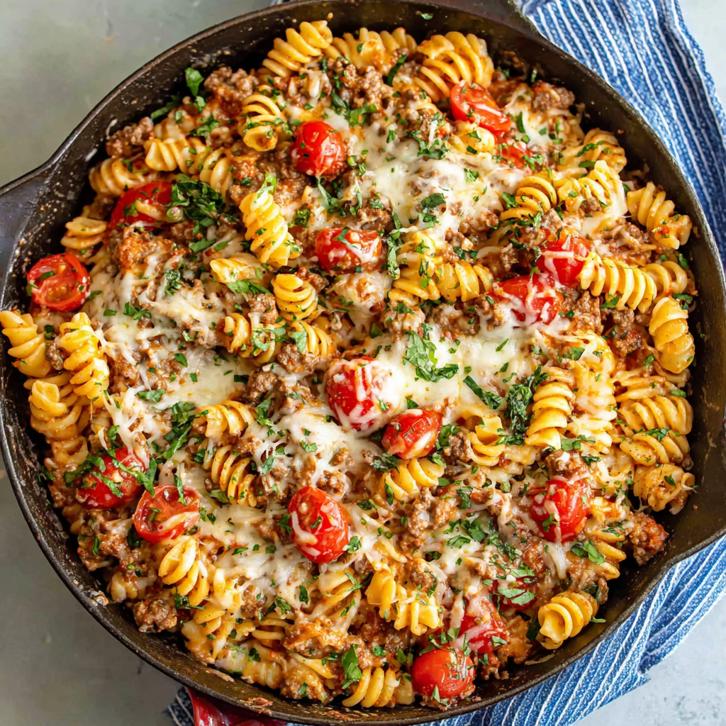 Ground Beef Pasta Skillet