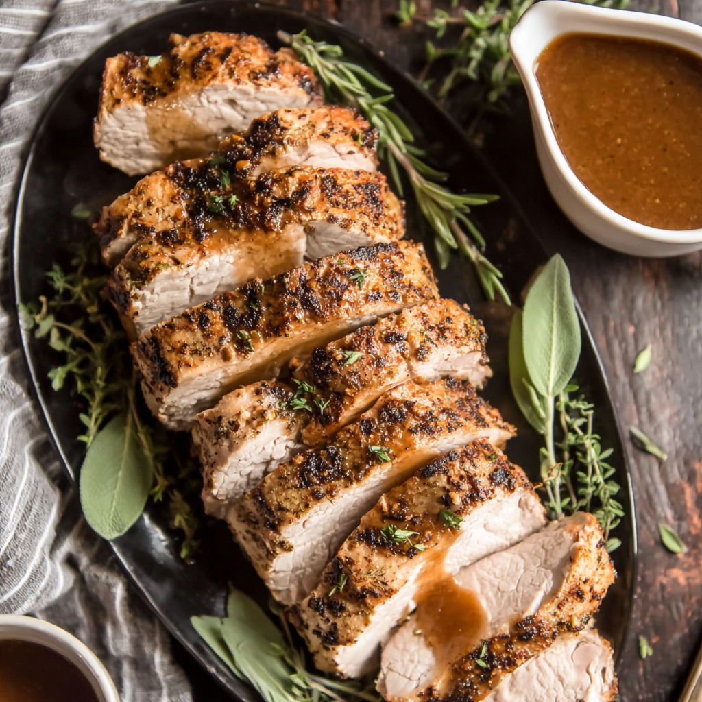 Pork Loin Roast with Gravy
