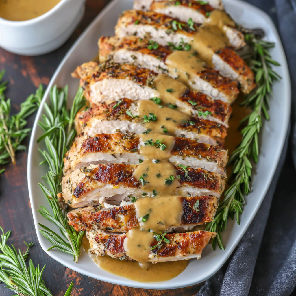 Roasted Turkey Breast with Gravy