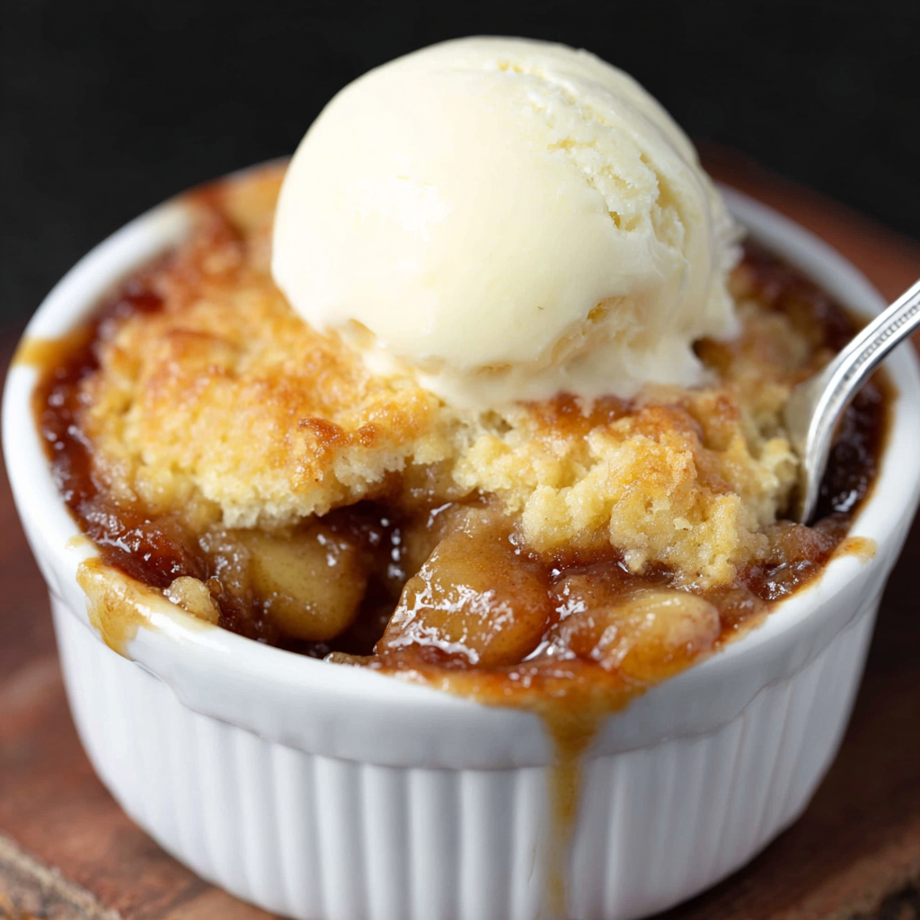Apple Cobbler For One