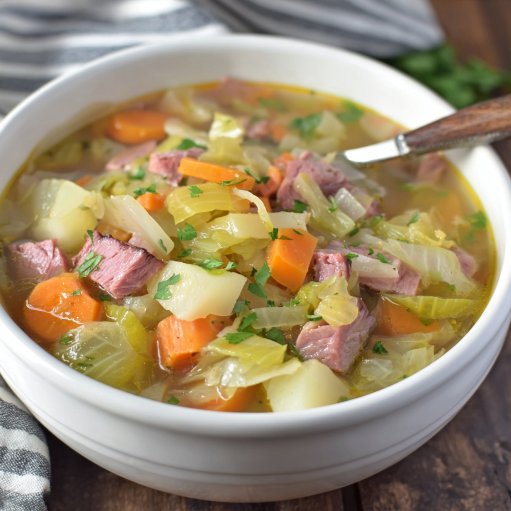 Corned Beef and Cabbage Soup