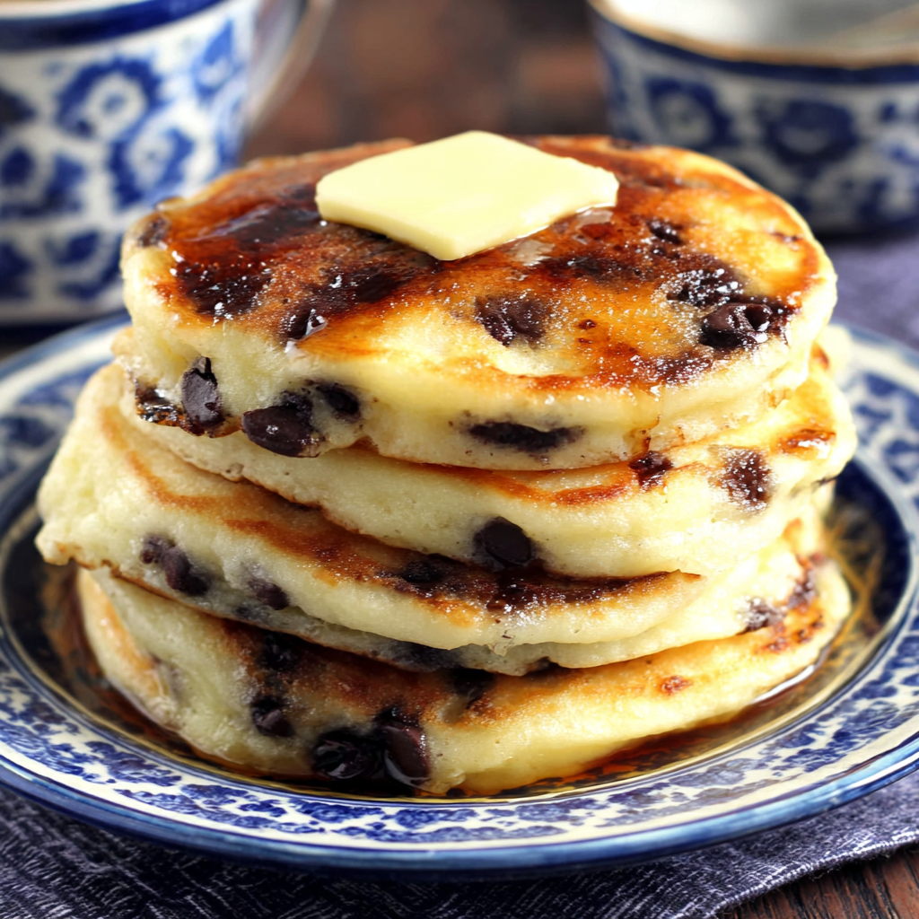 Small Batch Chocolate Chip Pancakes