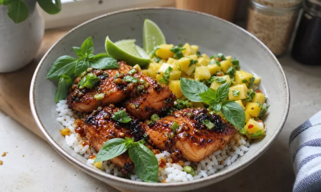 This Crispy Honey Ginger – Crispy Honey Ginger Salmon Bowls