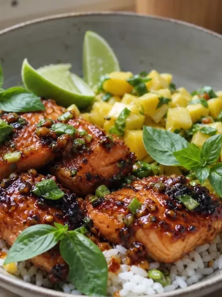 This Crispy Honey Ginger – Crispy Honey Ginger Salmon Bowls