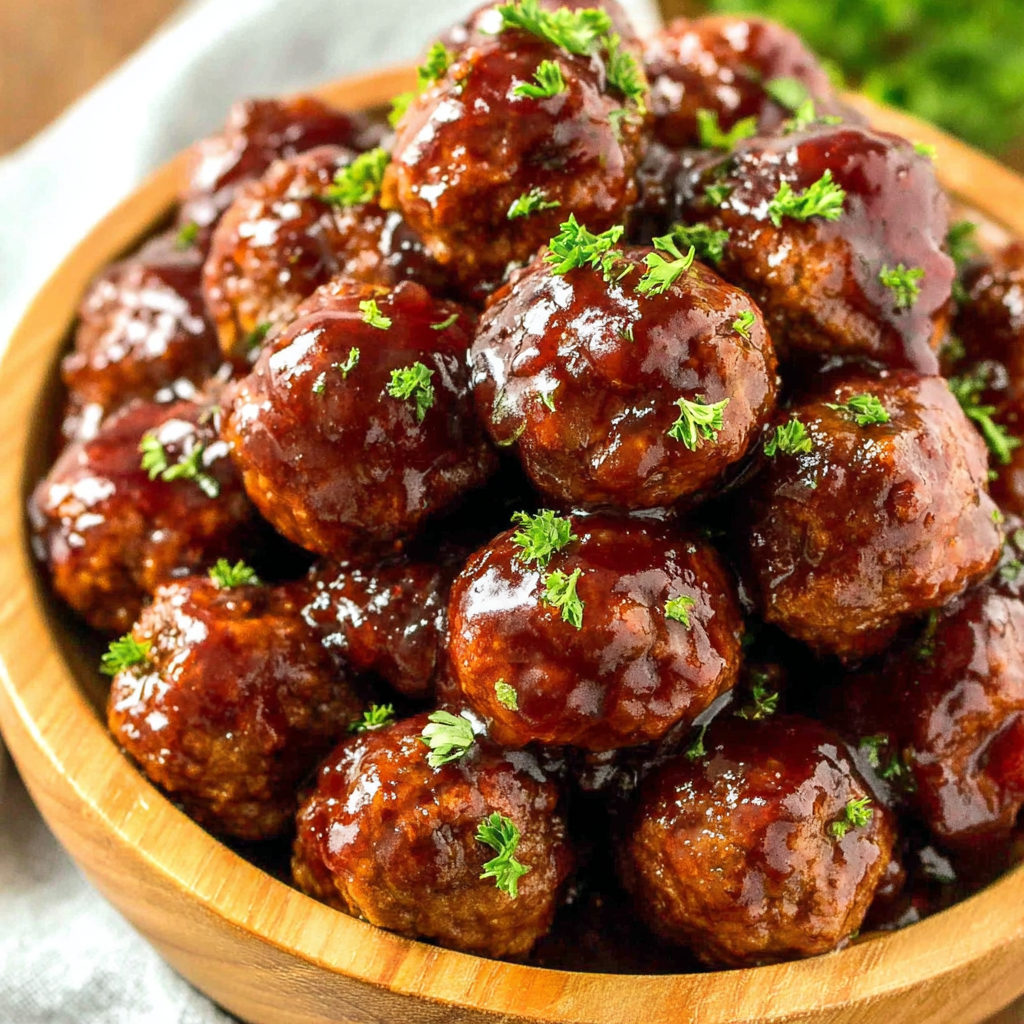 Crock Pot Grape Jelly Meatballs