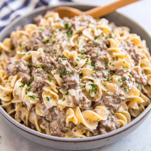 Ground Beef Alfredo